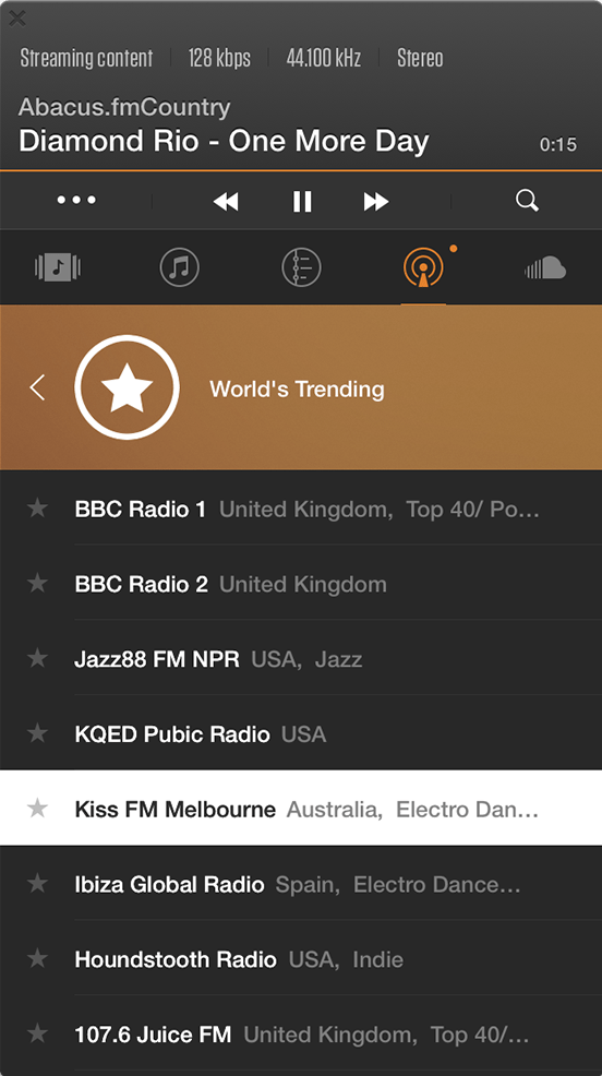 Online Radio with VOX for Mac - Listen to Your Internet Radio